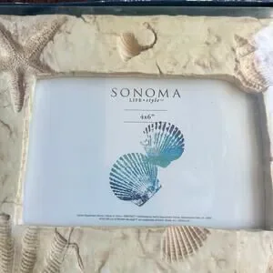 Sonoma | Accents | New 2 Sonoma Sea Shell Photo Frames Beach Boho ...